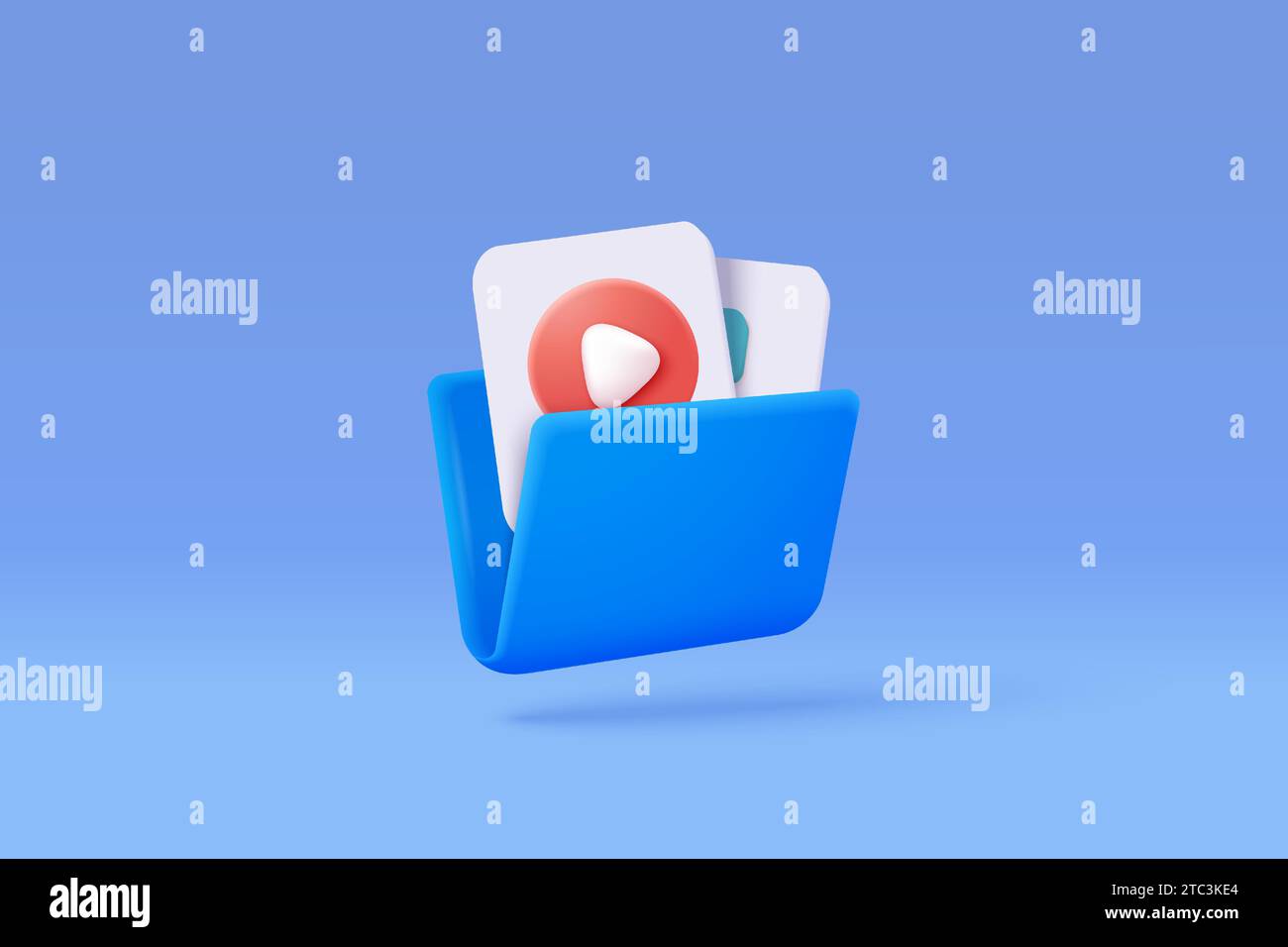File folder icon 3d Stock Vector Images - Alamy