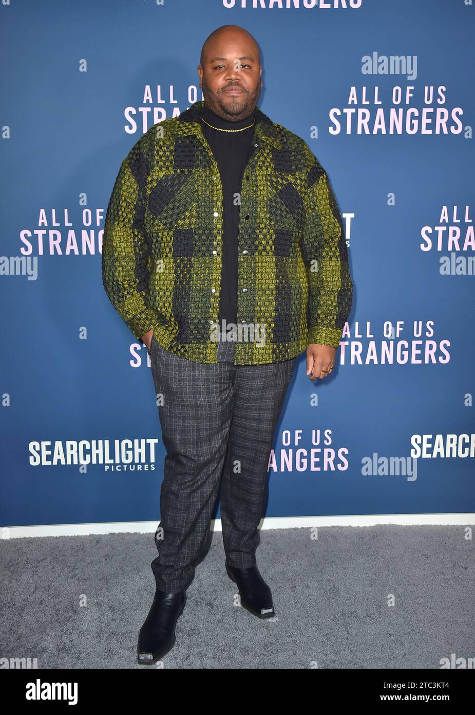 Torian Miller arrives at a screening of "All of Us Strangers" on ...