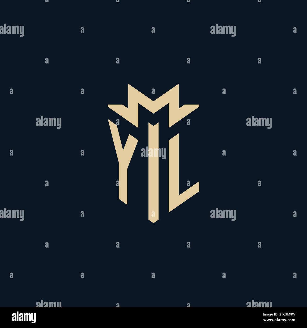 YL initial for law firm logo, lawyer logo, attorney logo design ...