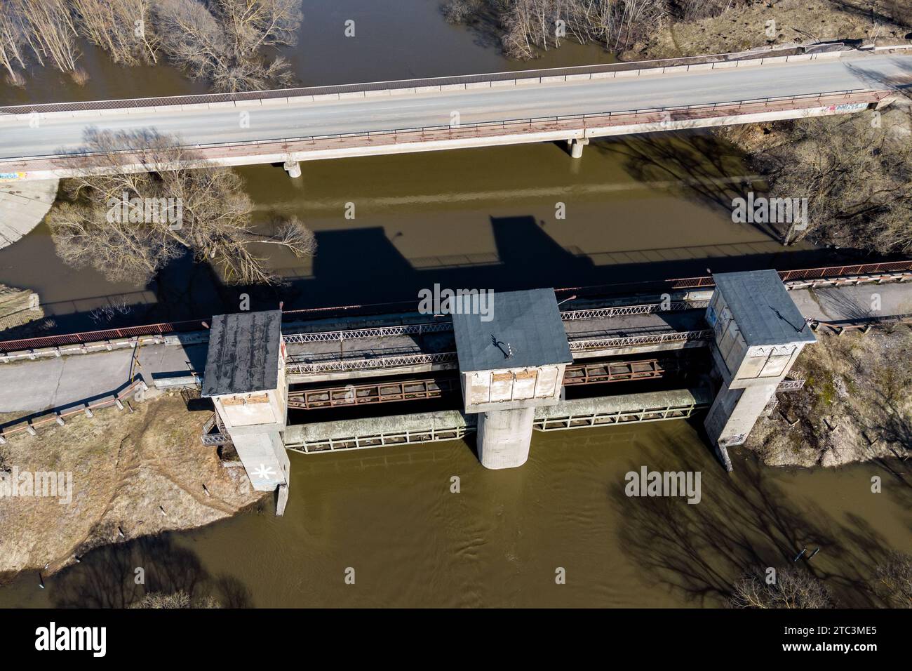 Bridge crossing the floodplain hi-res stock photography and images - Alamy
