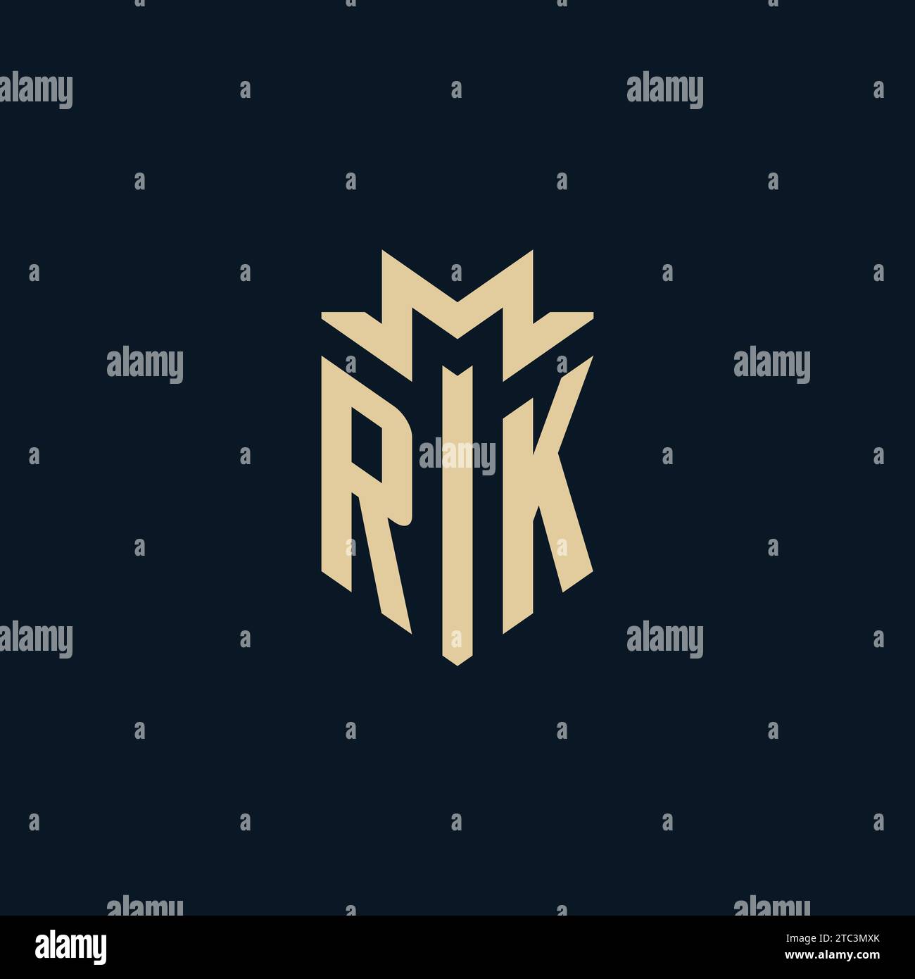 RK initial for law firm logo, lawyer logo, attorney logo design ...