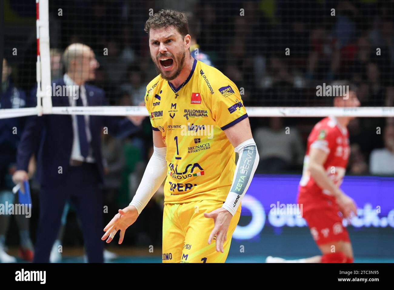 Modena, Italy. 10th Dec, 2023. Bruno Mossa De Rezende (Modena Volley ...