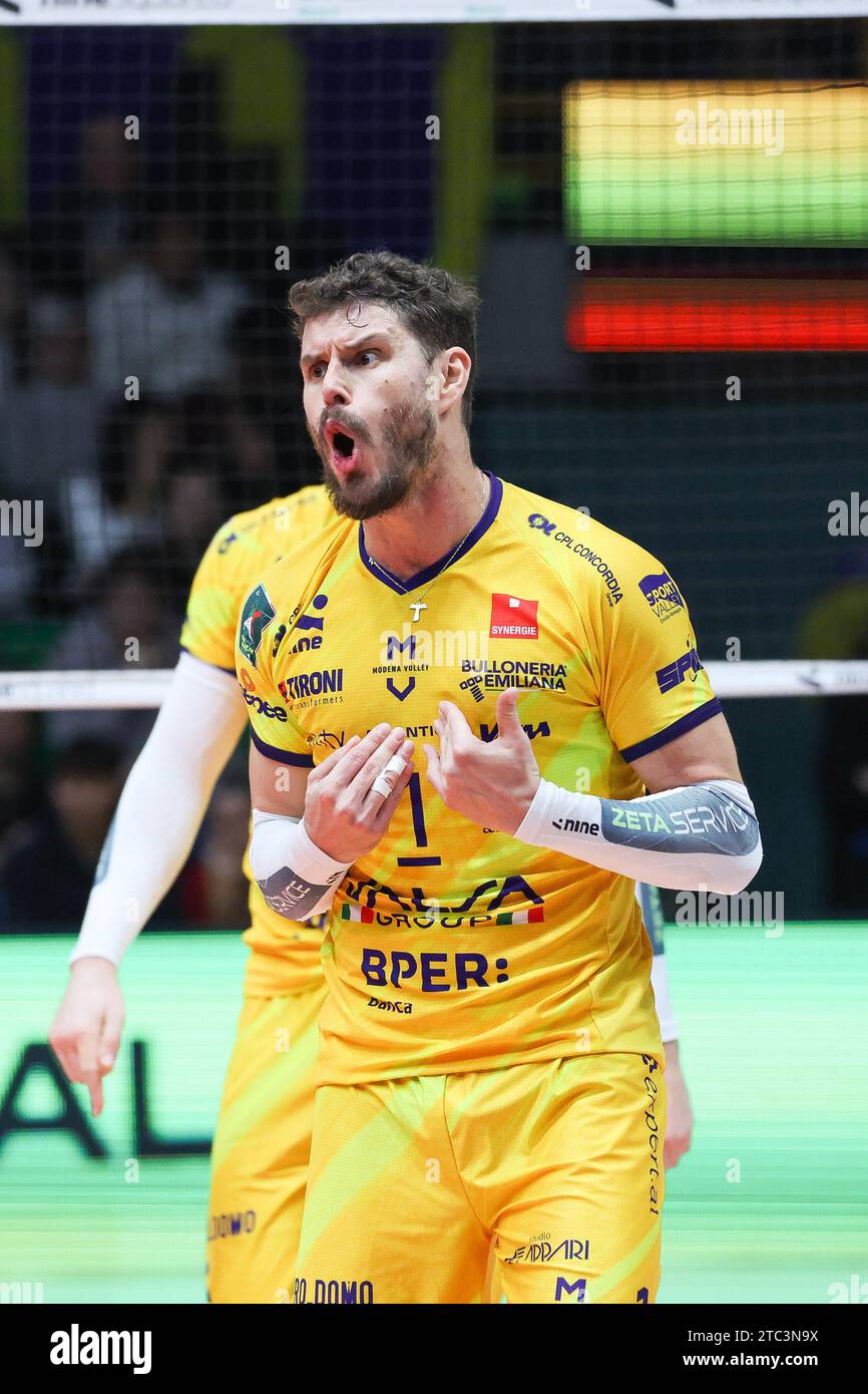Modena, Italy. 10th Dec, 2023. Bruno Mossa De Rezende (Modena Volley ...