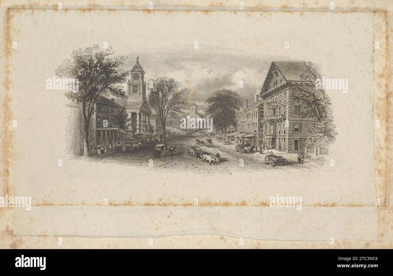 Banknote vignette with the main street of a town 2002 by Asher Brown ...
