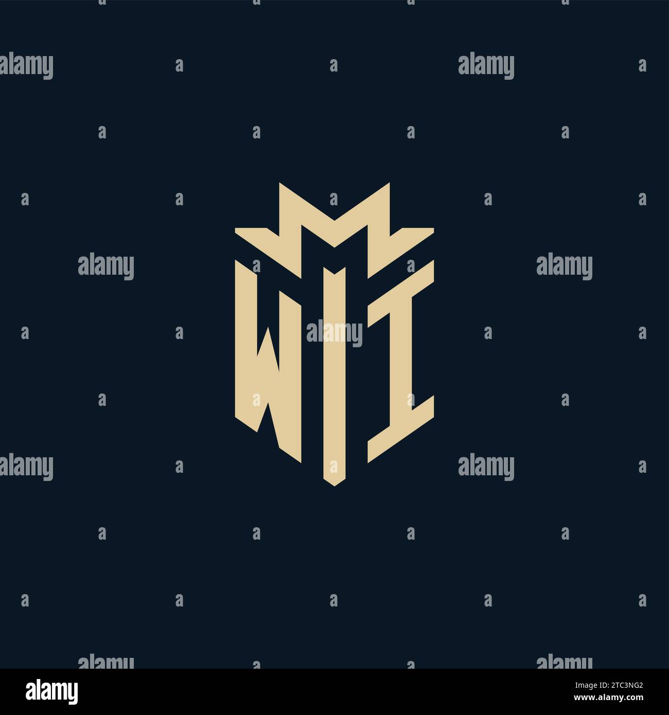 WI initial for law firm logo, lawyer logo, attorney logo design ...