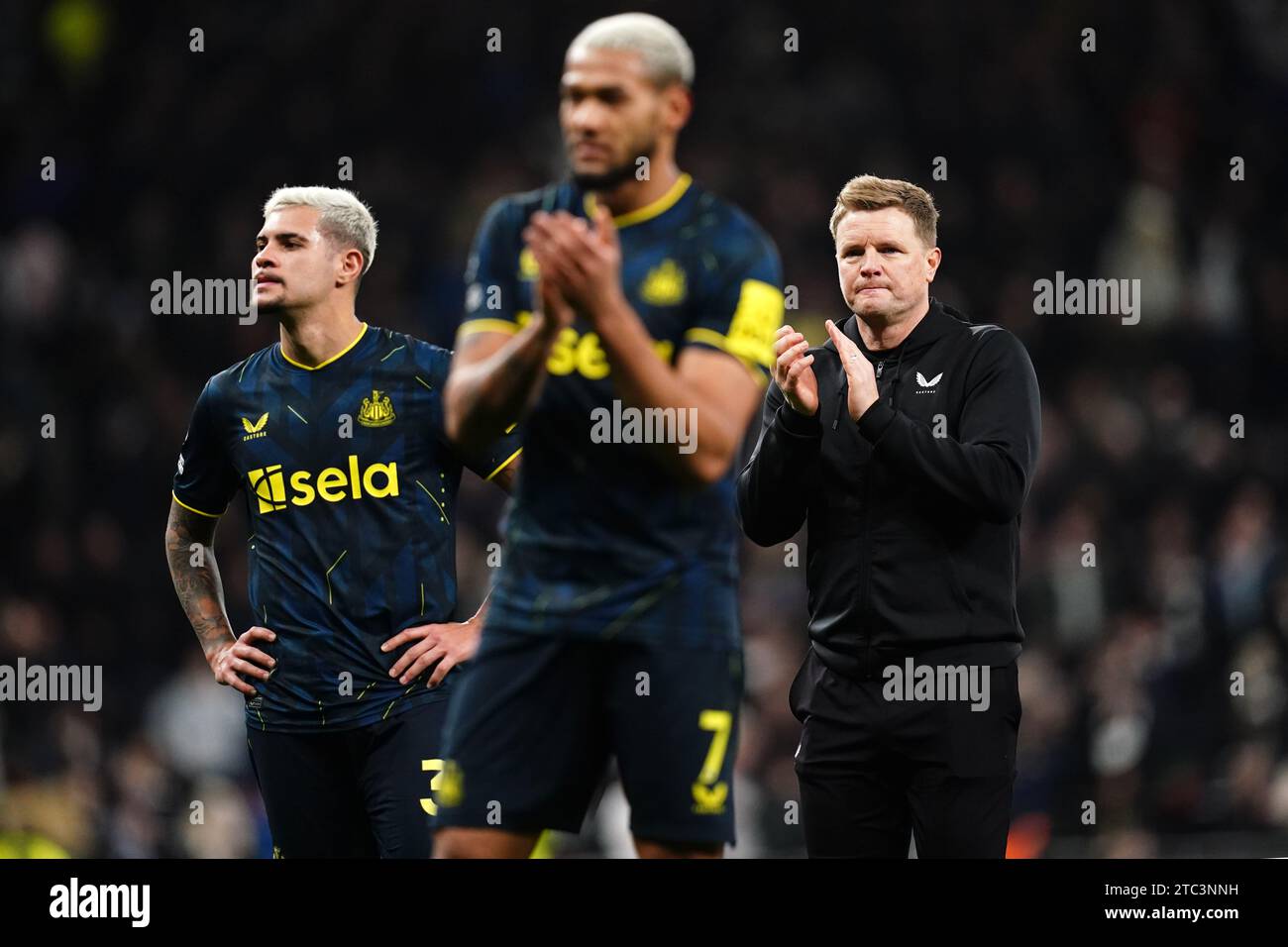 Newcastle United manager Eddie Howe applauds the fans following the ... Newcastle United manager Eddie Howe applauds the fans following the ...
