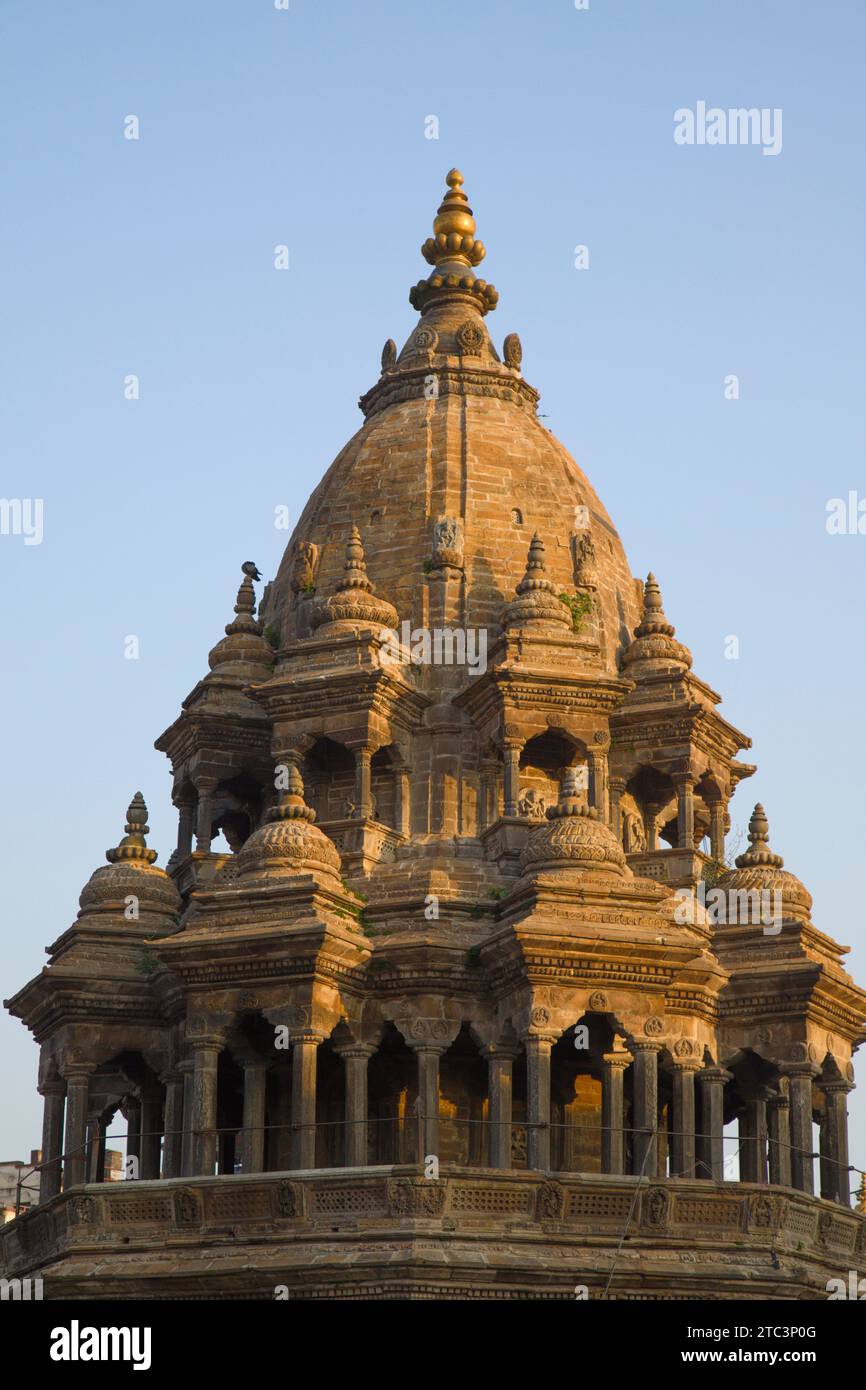 Nepal, Patan, Durbar Square, Krishna Temple, Octagonal Chyasing Deval ...