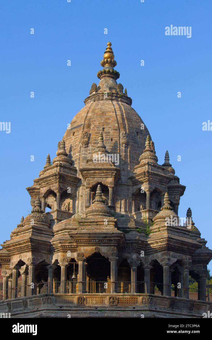 Nepal, Patan, Durbar Square, Krishna Temple, Octagonal Chyasing Deval ...