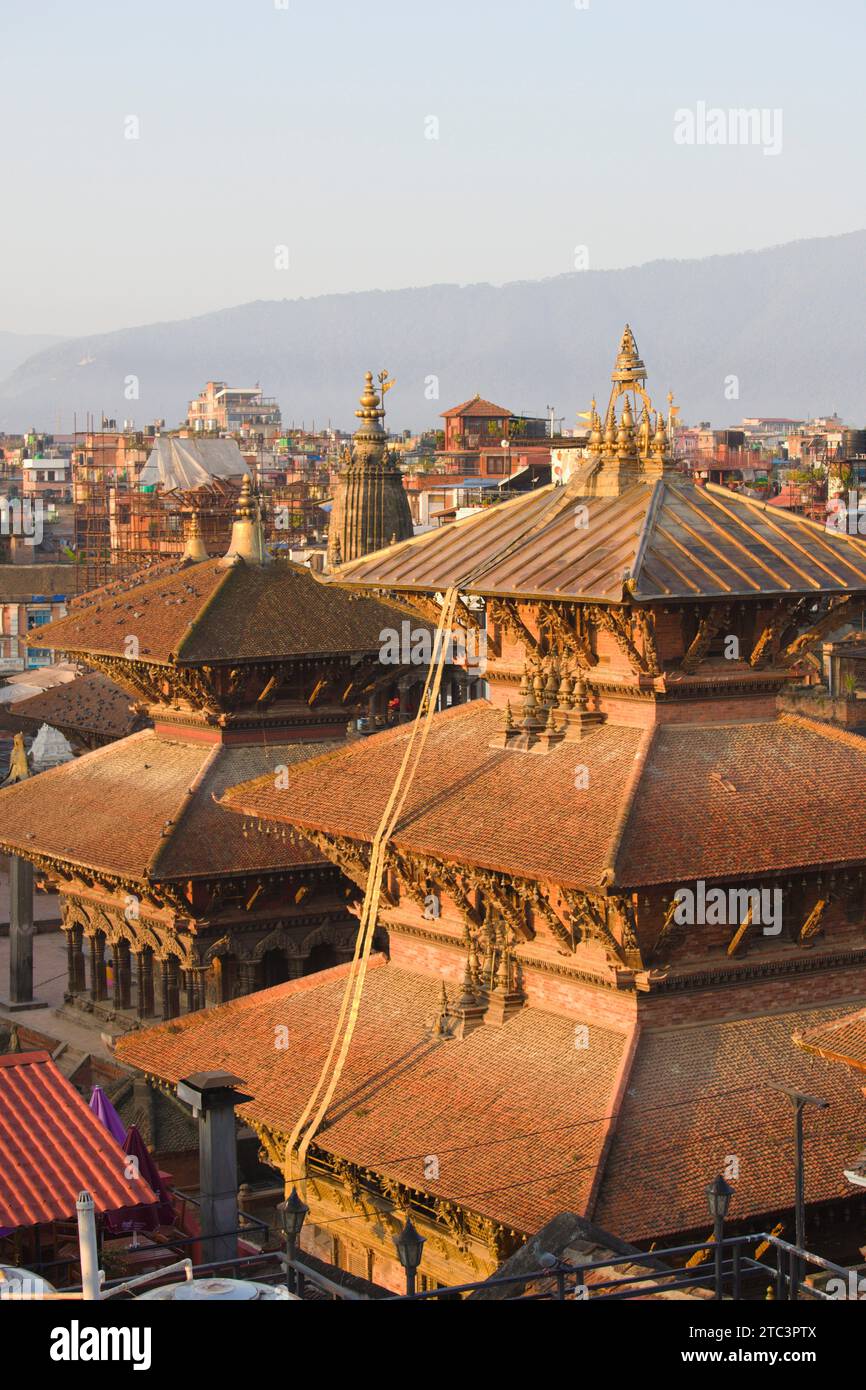 Nepal, Patan, Durbar Square, skyline, Bhimsen Temple Stock Photo - Alamy
