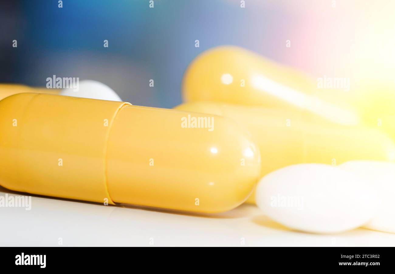 Red remedy science medication white medicinal yellow hi-res stock ...