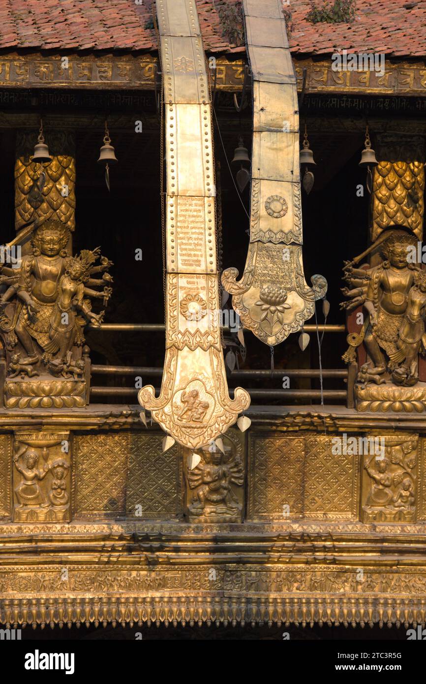 Nepal, Patan, Durbar Square, Bhimsen Temple, detail Stock Photo - Alamy