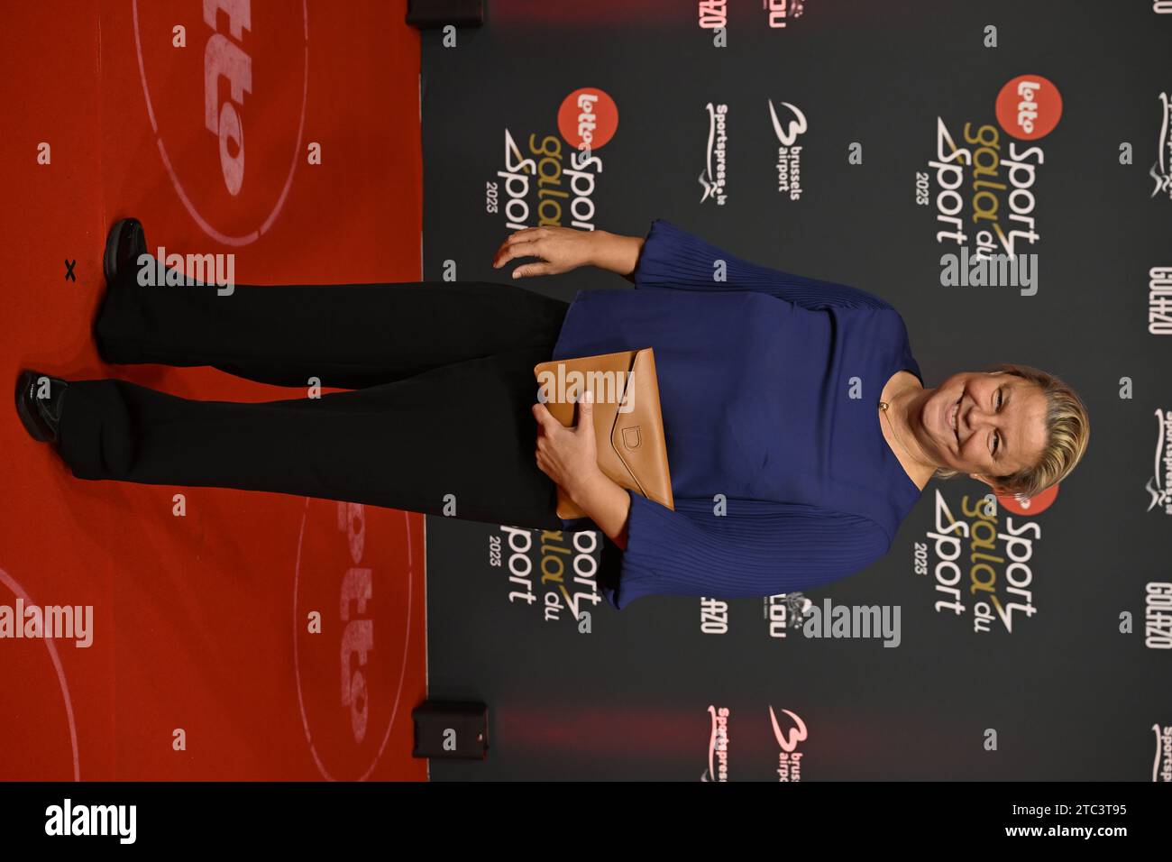 Zaventem, Belgium. 10th Dec, 2023. Swimming coach Brigitte Becue ...