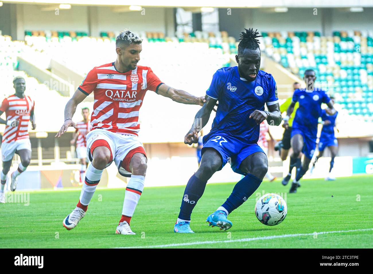 UYO, NIGERIA - DECEMBER 10; Samuel Antwi of Rivers and Africain ...