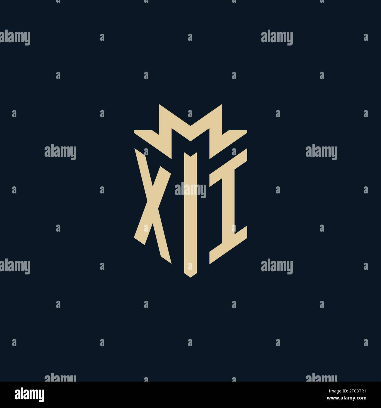 Xii logo design hi-res stock photography and images - Alamy