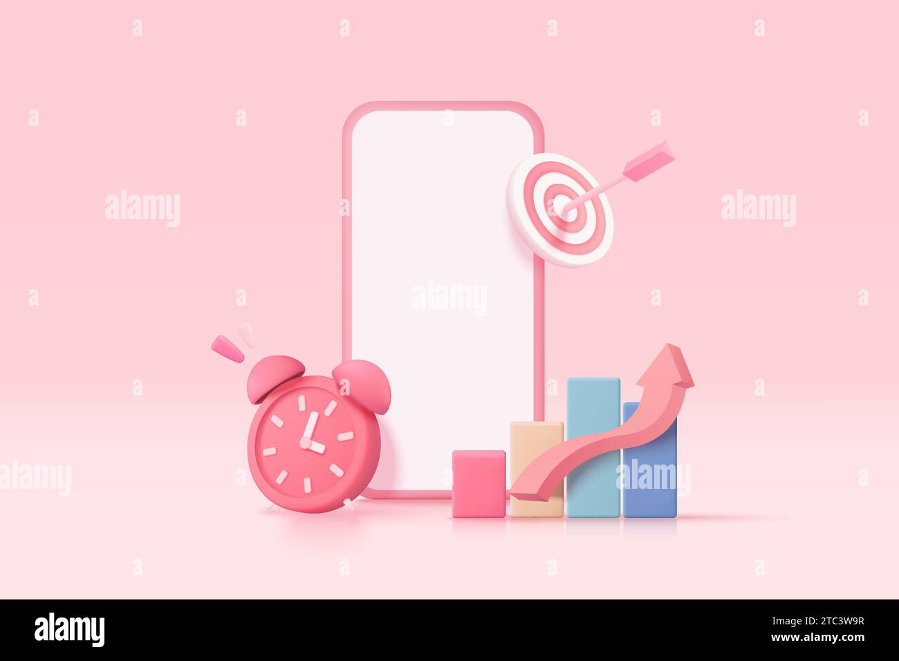 Growing clock Stock Vector Images - Alamy