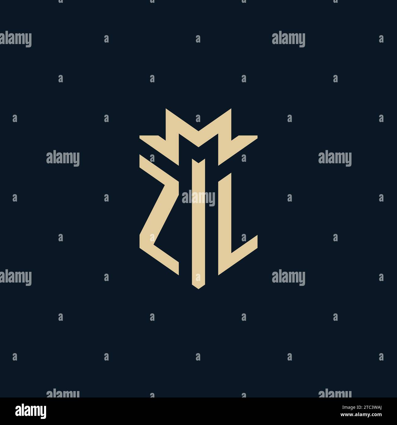 Initial zil Stock Vector Images - Alamy