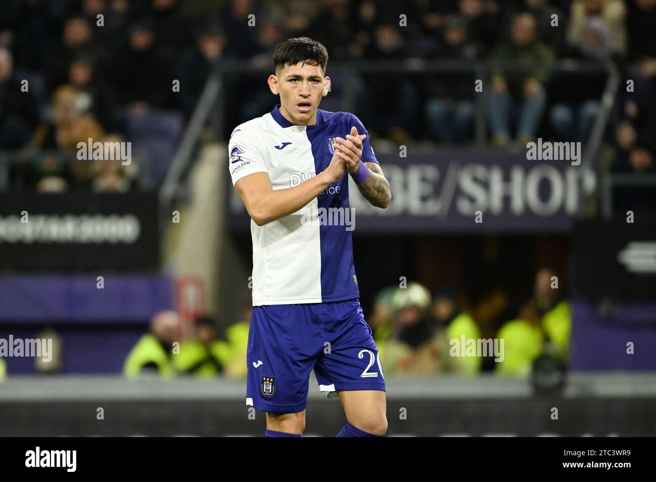 Brussels, Belgium . 10th Dec, 2023. Luis Vazquez of Anderlecht pictured ...
