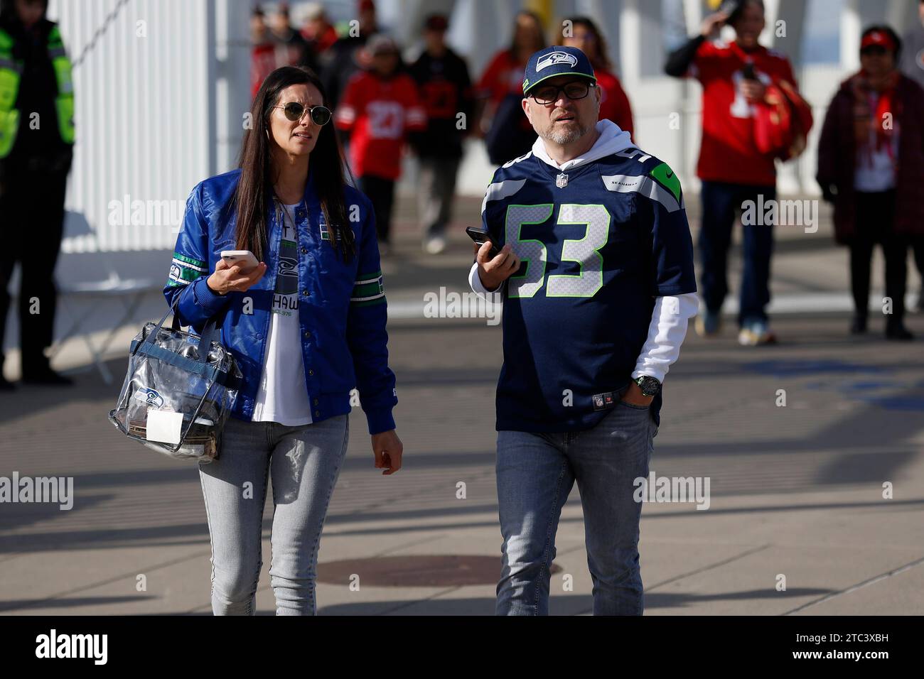 Seattle Seahawks fans tailgate at Levi's Stadium before an NFL football ...