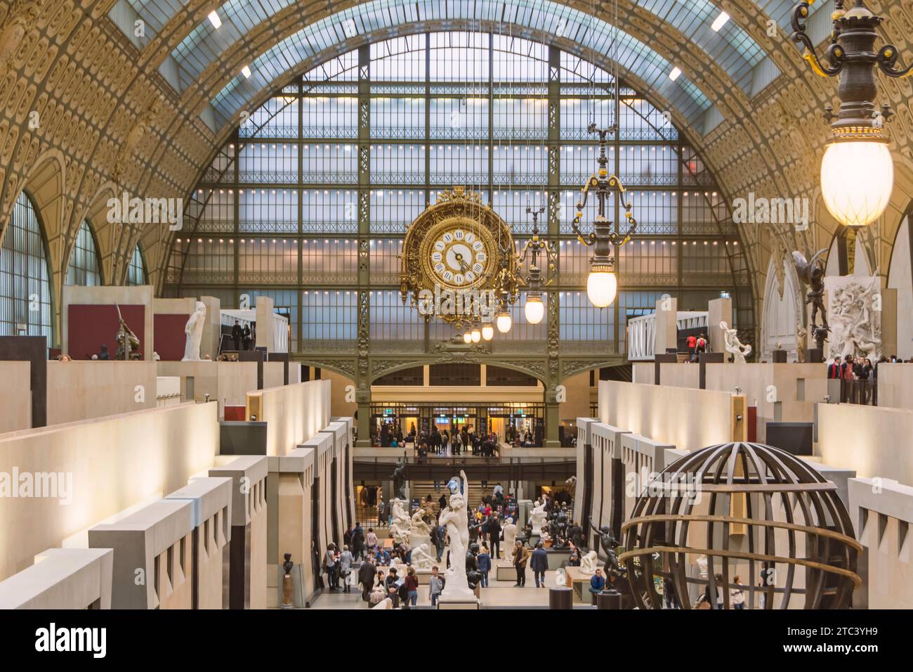 Musée d'Orsay, Paris, France. Main museum pavilion and former train ...