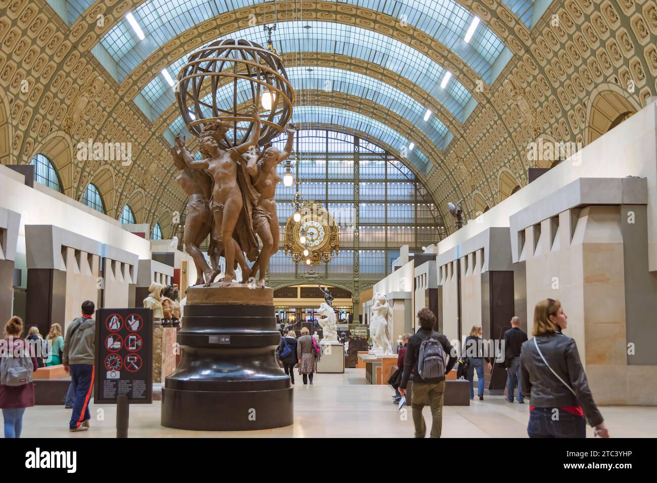 Musée d'Orsay, Paris, France. The Four Parts of the World. Metal ...