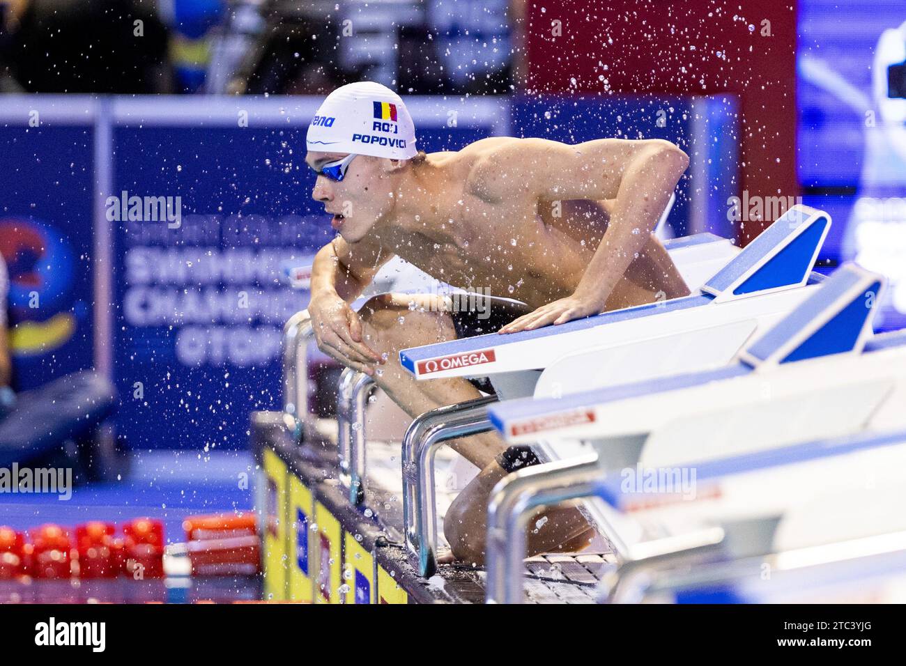 David Popovici of Romania after during Men's 100m Freestyle Final at ...