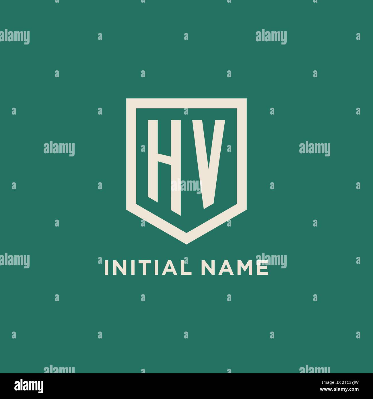 HV initial logo monogram shield geometric shape design vector graphic Stock Vector Image & Art ...