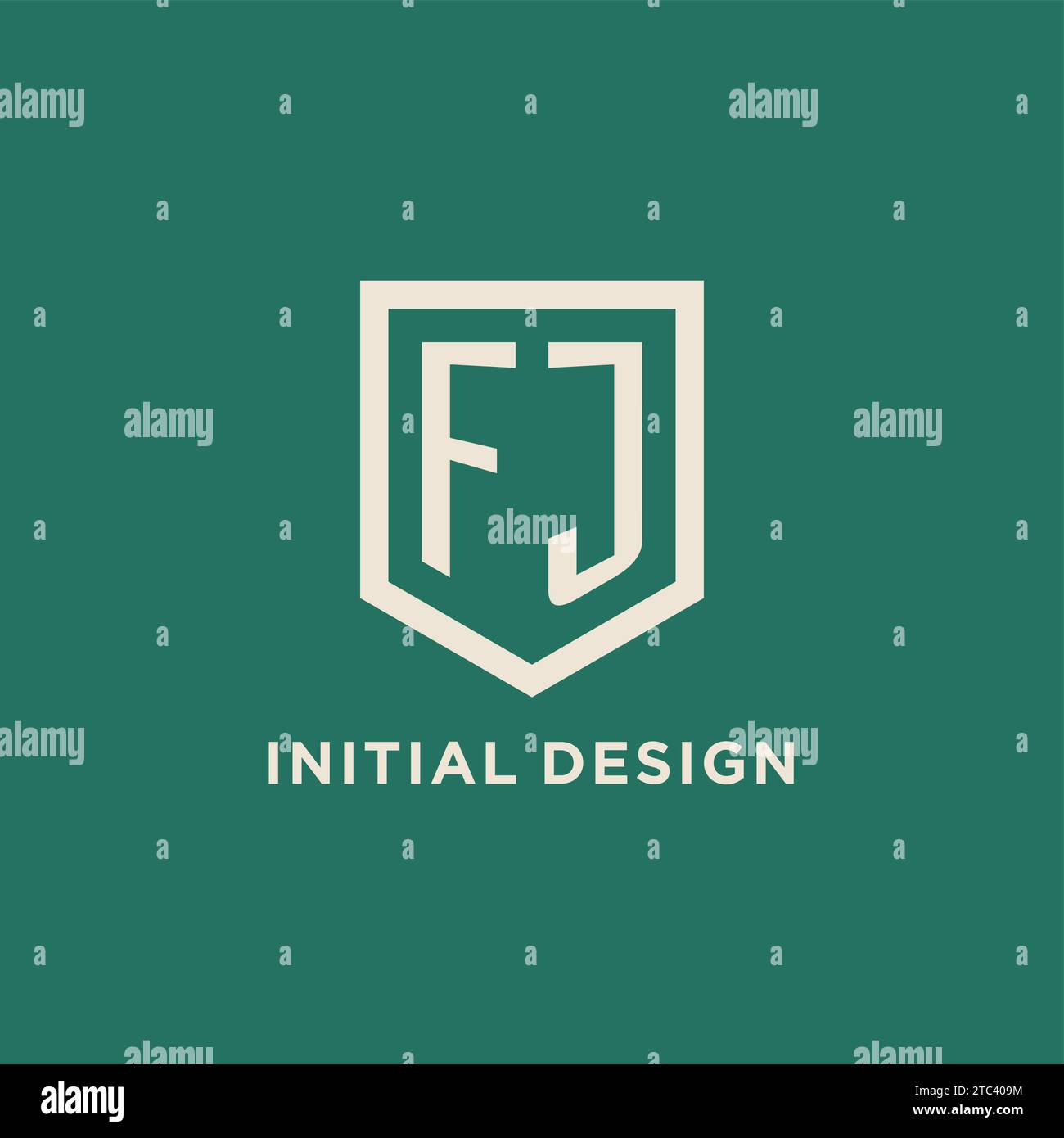 Fj clean logo Stock Vector Images - Alamy