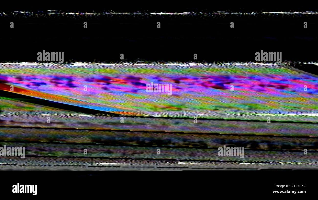Analog glitch vhs noise color grain artifacts dark Stock Photo - Alamy