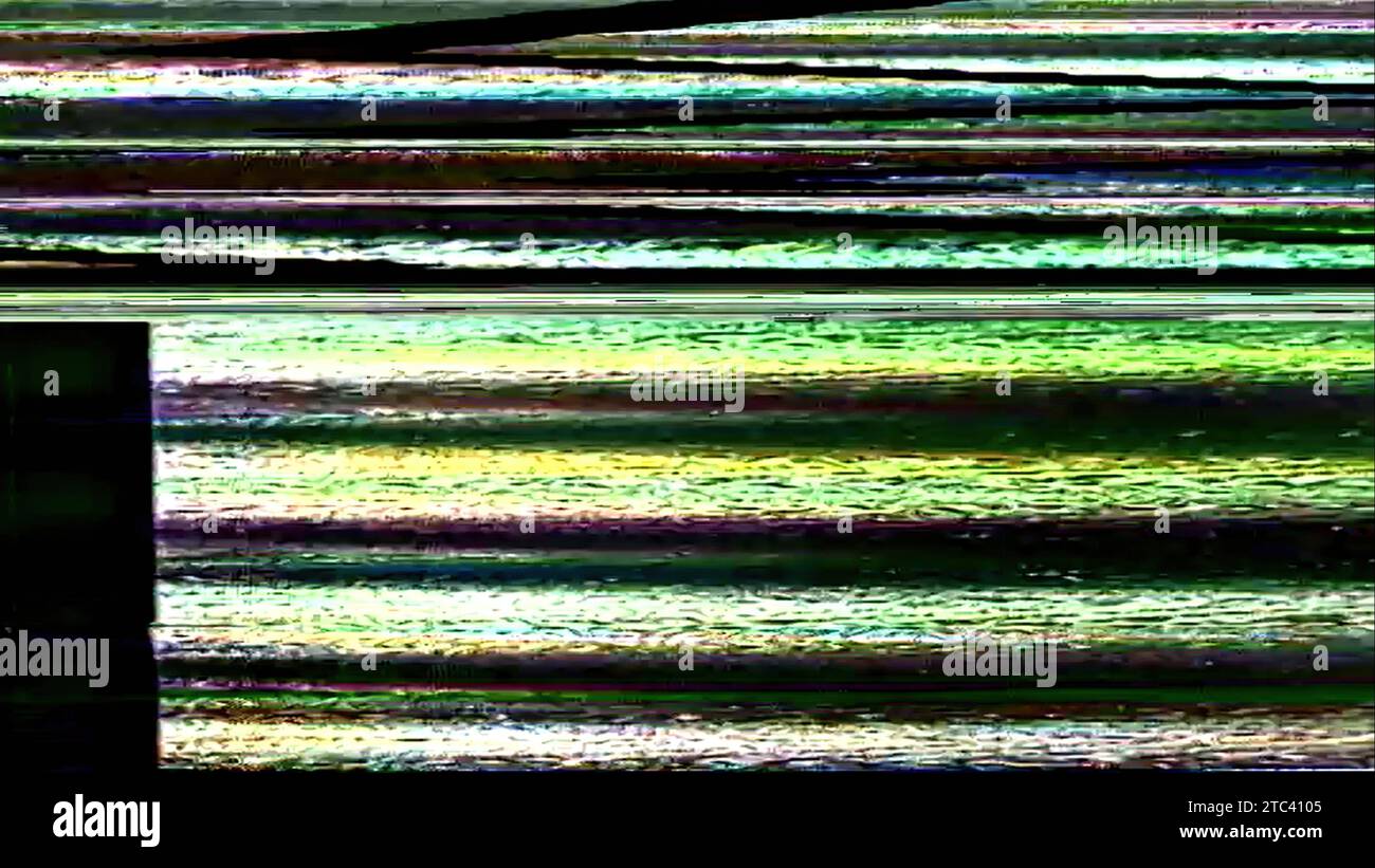 Glitch background color distortion vhs noise grain Stock Photo - Alamy