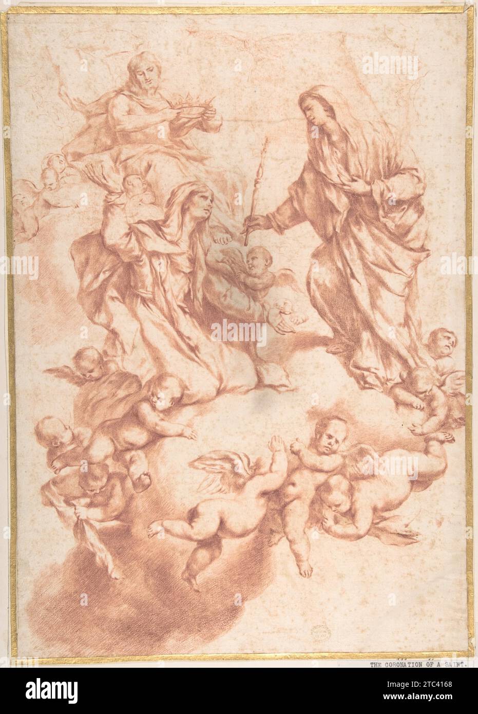 Saint Anne Received in Heaven by Christ and the Virgin 1880 by Luca ...