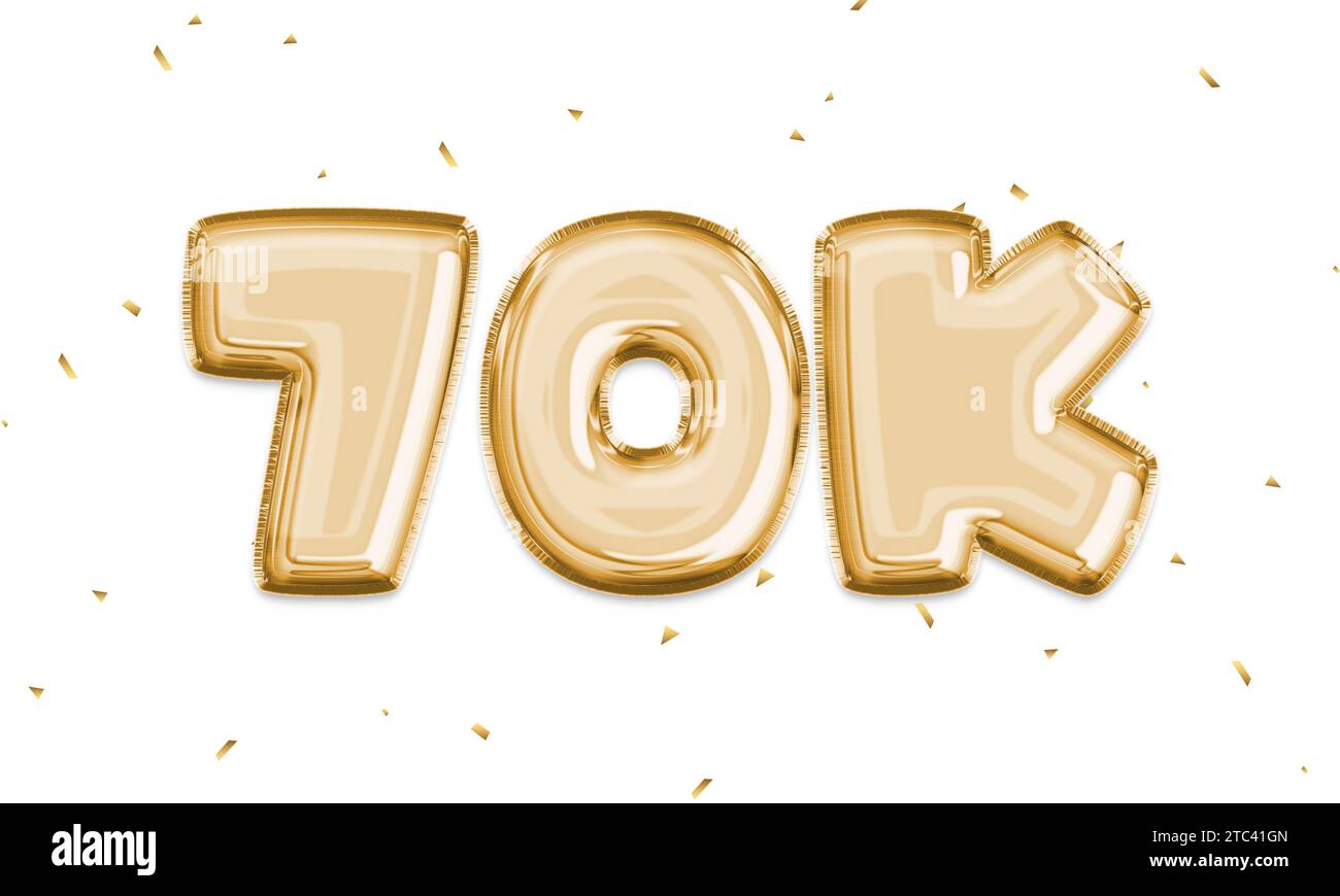 70k followers celebration. Social media poster. Followers thank you ...