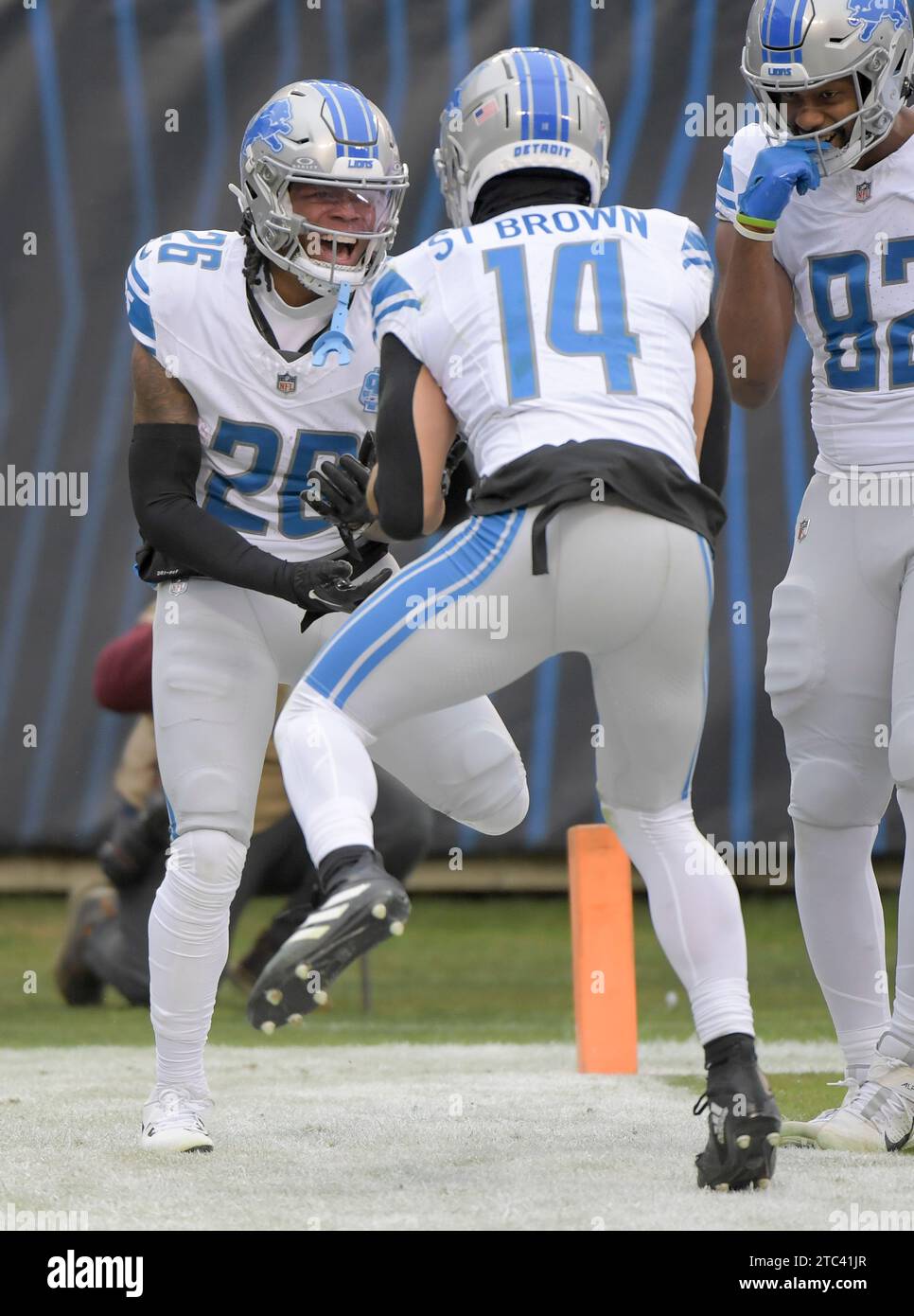 Chicago, United States. 10th Dec, 2023. Detroit Lions running back ...