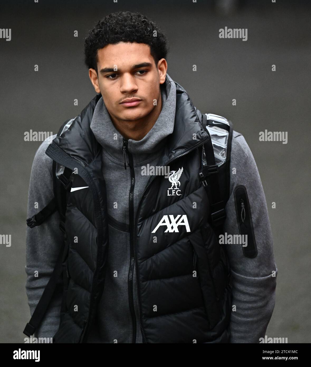 LONDON, ENGLAND - DECEMBER 9: Jarell Quansah of Liverpool FC during the ...