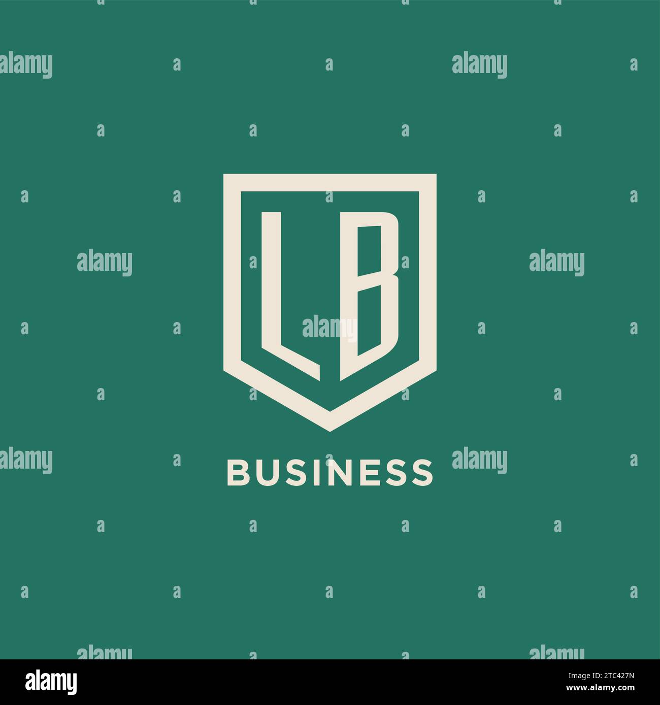LB initial logo monogram shield geometric shape design vector graphic Stock Vector Image & Art ...