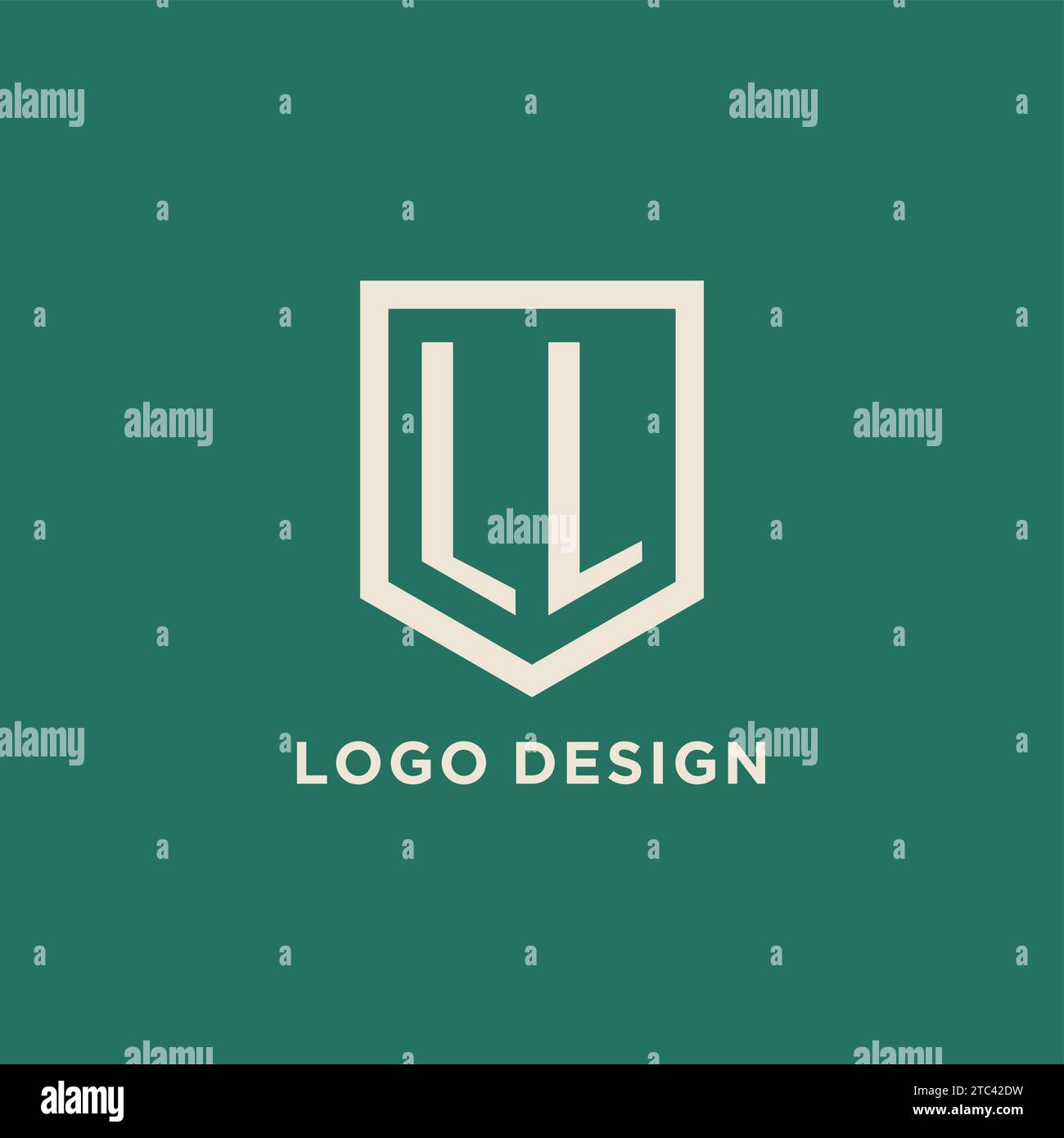 Ll clean logo Stock Vector Images - Alamy