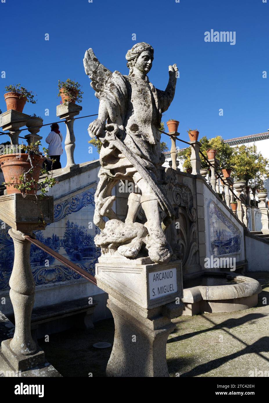 St. Michael Archangel, sculpture in the Garden of the Episcopal Palace ...
