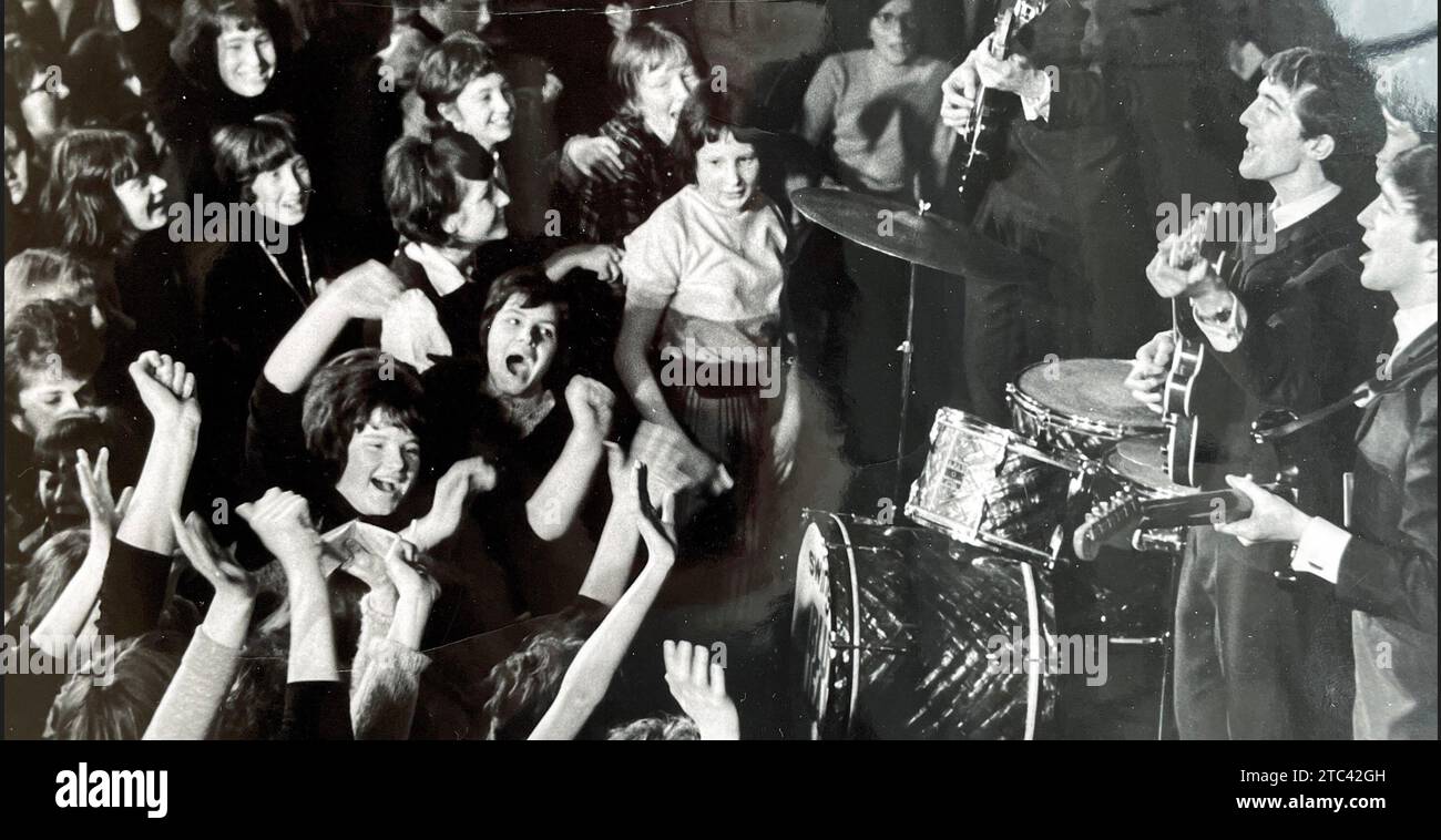 SWINGING BLUE JEANS pop group in 1964 from left:Ray Ennis, Norman ...