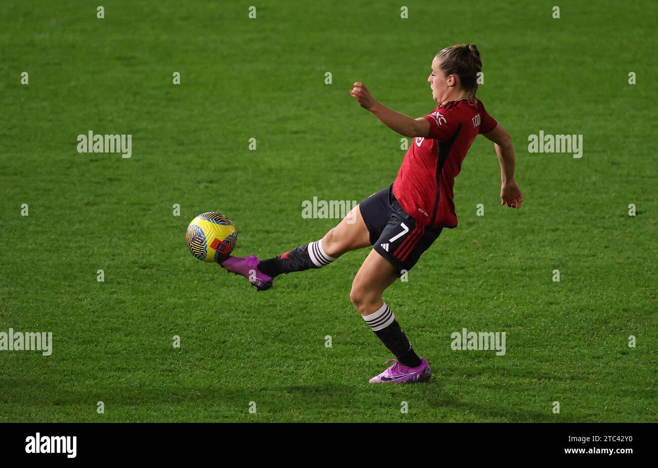 Manchester United's Ella Toone scores their side's second goal of the ...