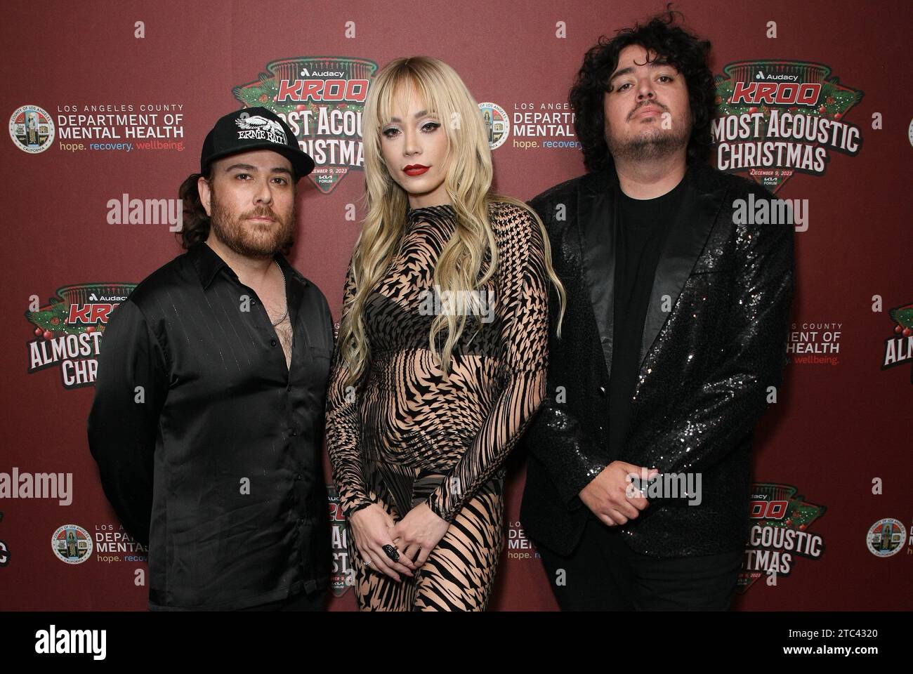 Inglewood, USA. 09th Dec, 2023. Ryan Clapham, Michelle Joy and Paul ...