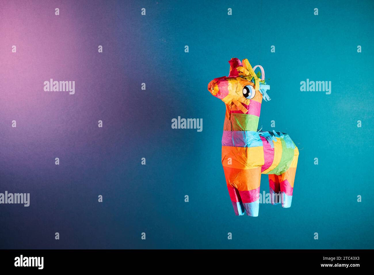 Traditional mexican dunky pinata craft made of paper for posadas and ...