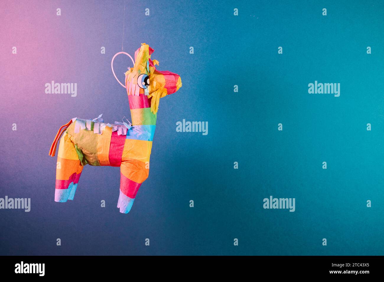 Traditional mexican dunky pinata craft made of paper for posadas and ...