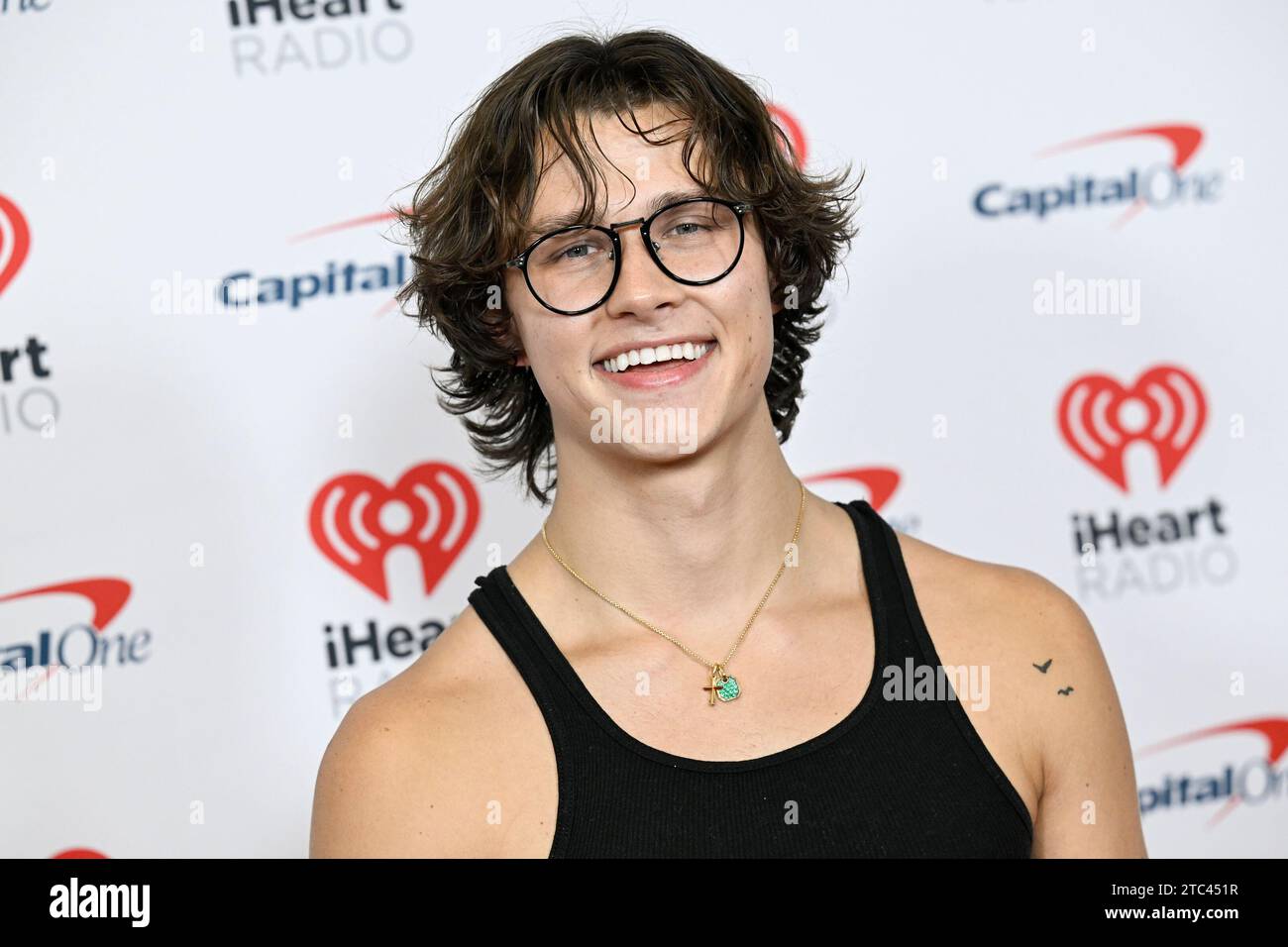 David Kushner arrives at the iHeartRadio Jingle Ball on Friday, Dec. 8 ...