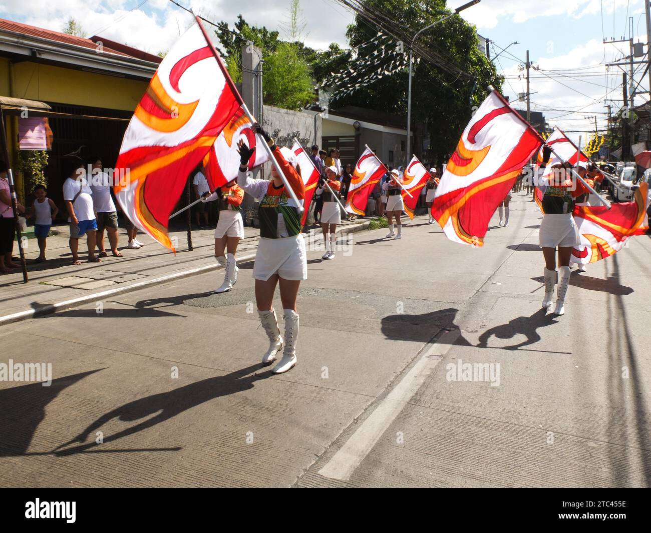 Malabon City, Philippines. 10th Dec, 2023. Majorettes of the Knights ...