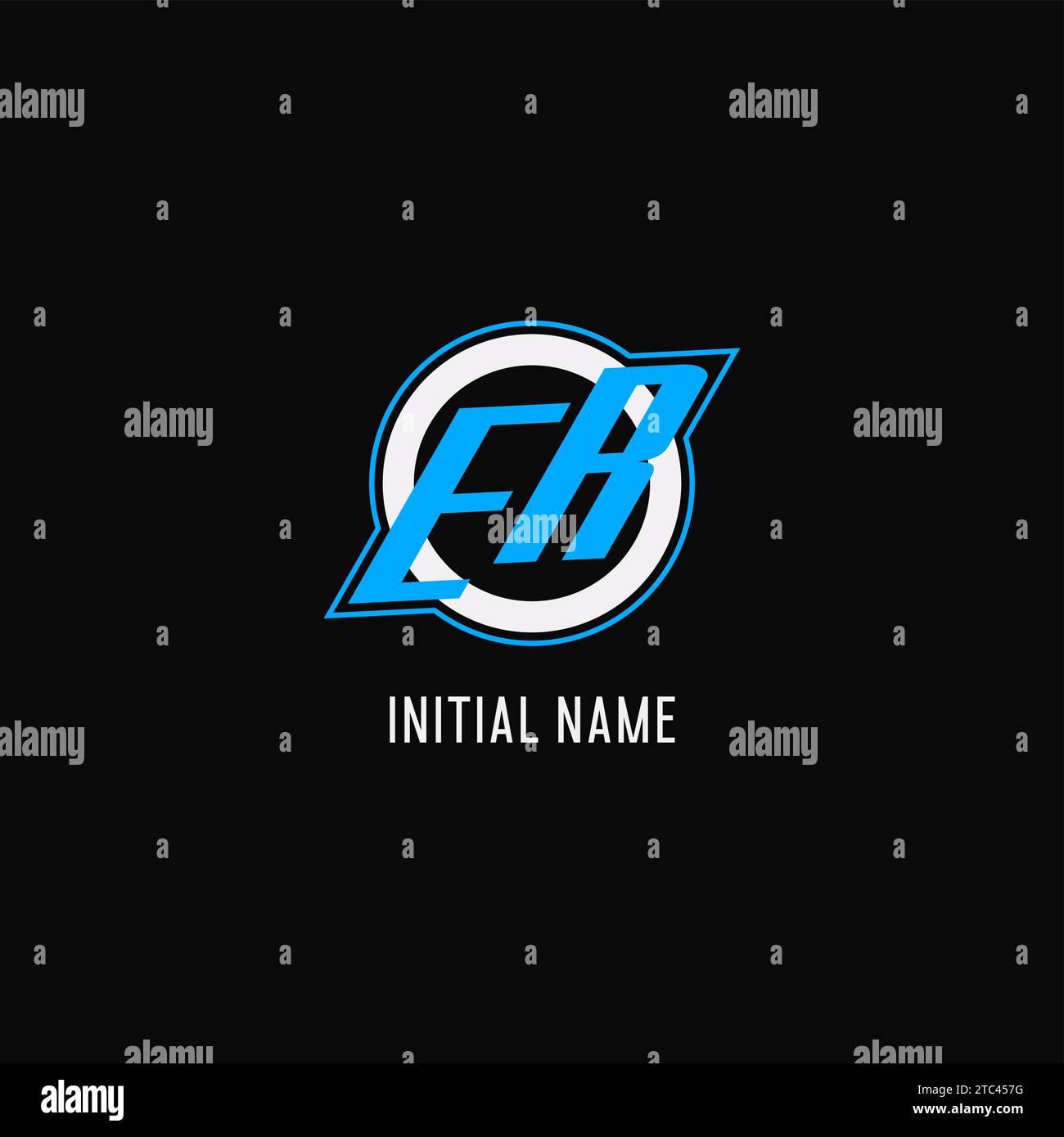 Initial ER logo circle line, creative esport team logo monogram style ...