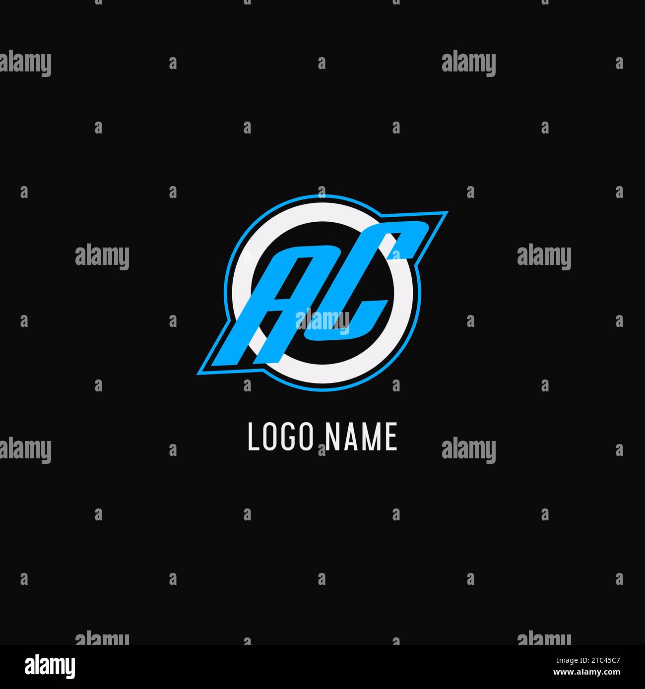 Ac gaming letters Stock Vector Images - Alamy