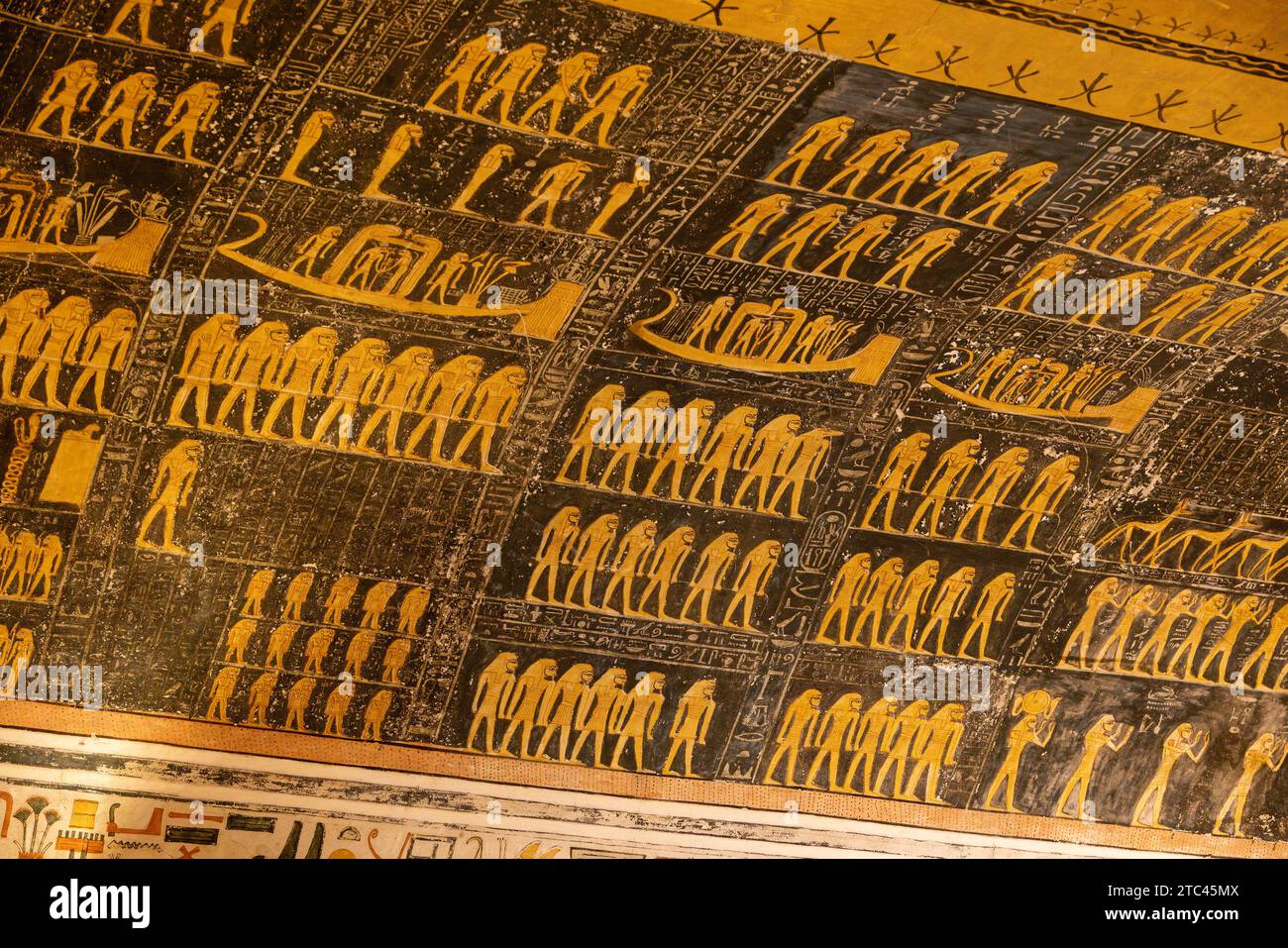 tomb of Kings Ramses V and VI (KV9), Valley of the Kings, Luxor, Egypt ...
