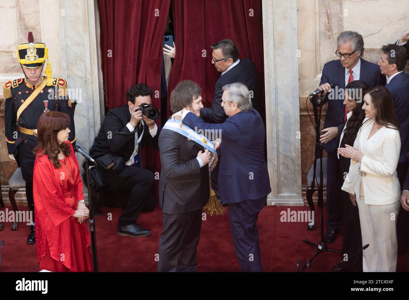 Buenos Aires, Argentina. 10th Dec, 2023. Javier Milei assumed as ...