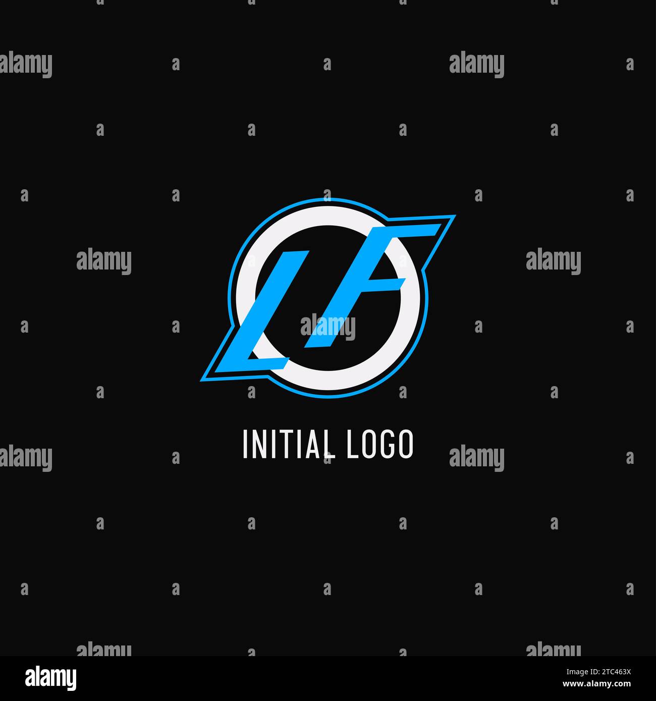 Lf gaming letters Stock Vector Images - Alamy