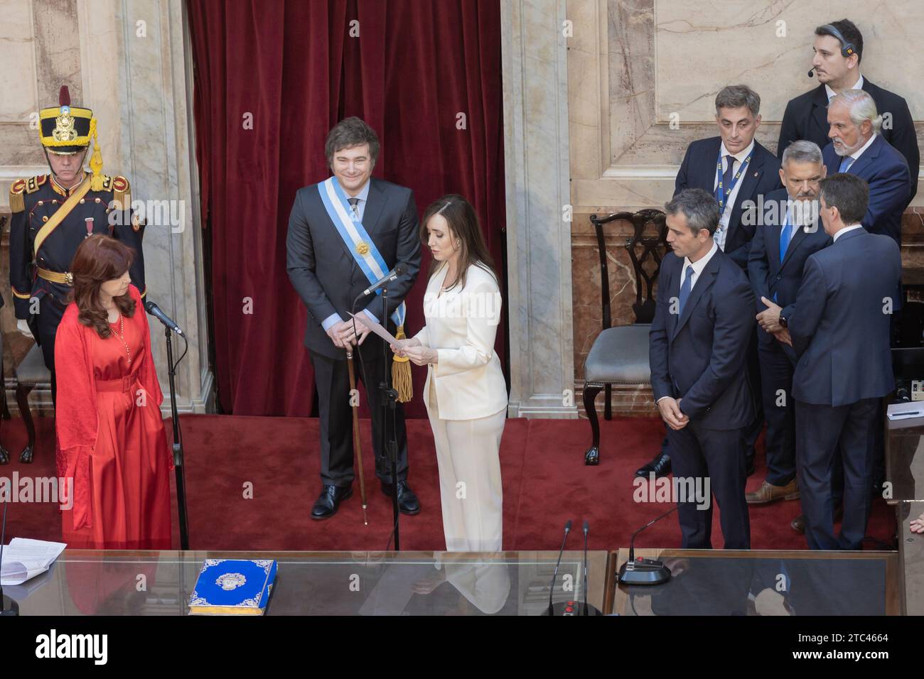 Buenos Aires, Argentina. 10th Dec, 2023. Javier Milei assumed as ...