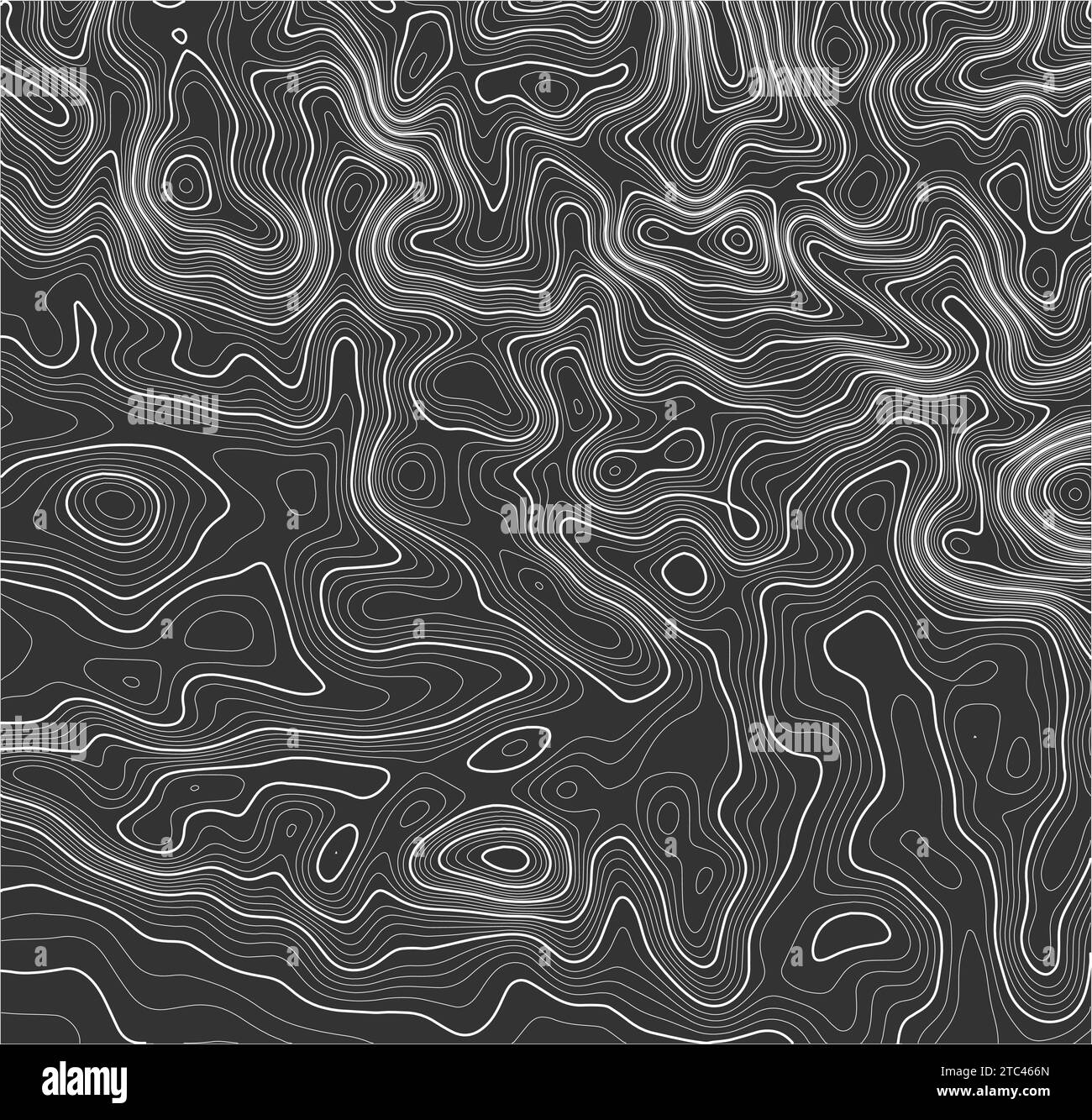 Grey contours vector topography. Mountain terrain geographic map ...